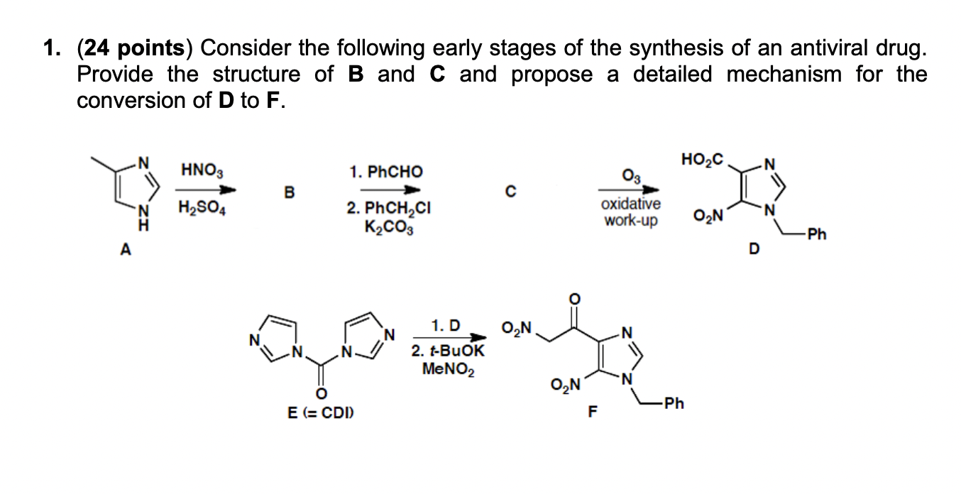 Solved 1. (24 points) Consider the following early stages of | Chegg.com