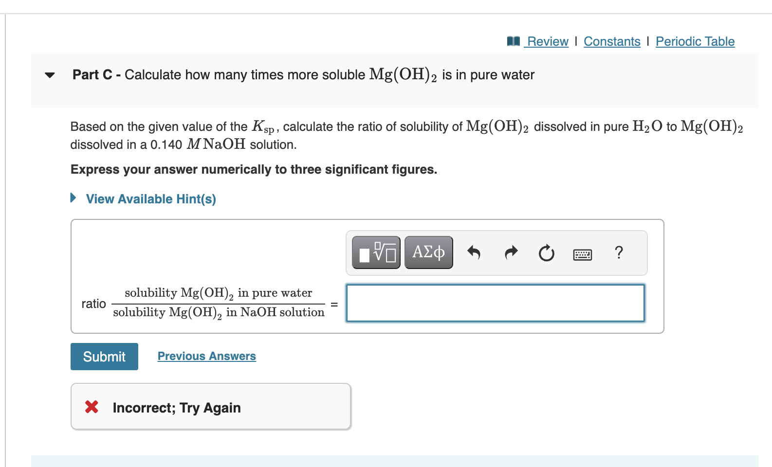 Solved The solubility of a slightly soluble compound can be | Chegg.com