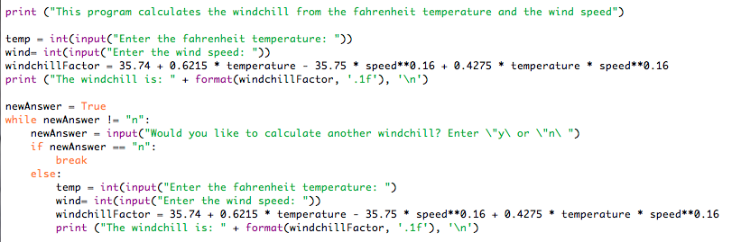 Solved Windchill During winter, everyone would like to know | Chegg.com