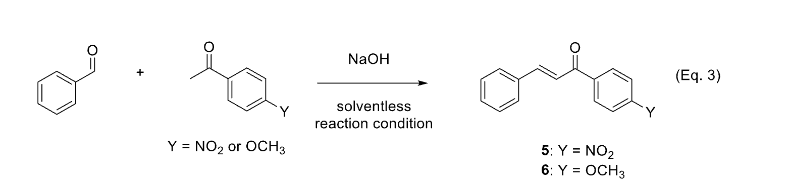 Solved solventless (Eq. 3) reaction condition Y=NO2 or OCH3 | Chegg.com