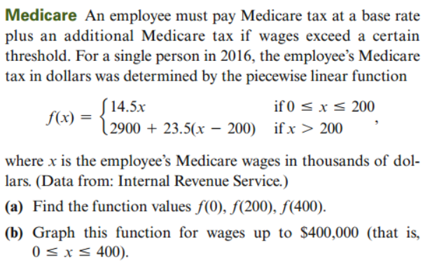 Solved Medicare An employee must pay Medicare tax at a base | Chegg.com