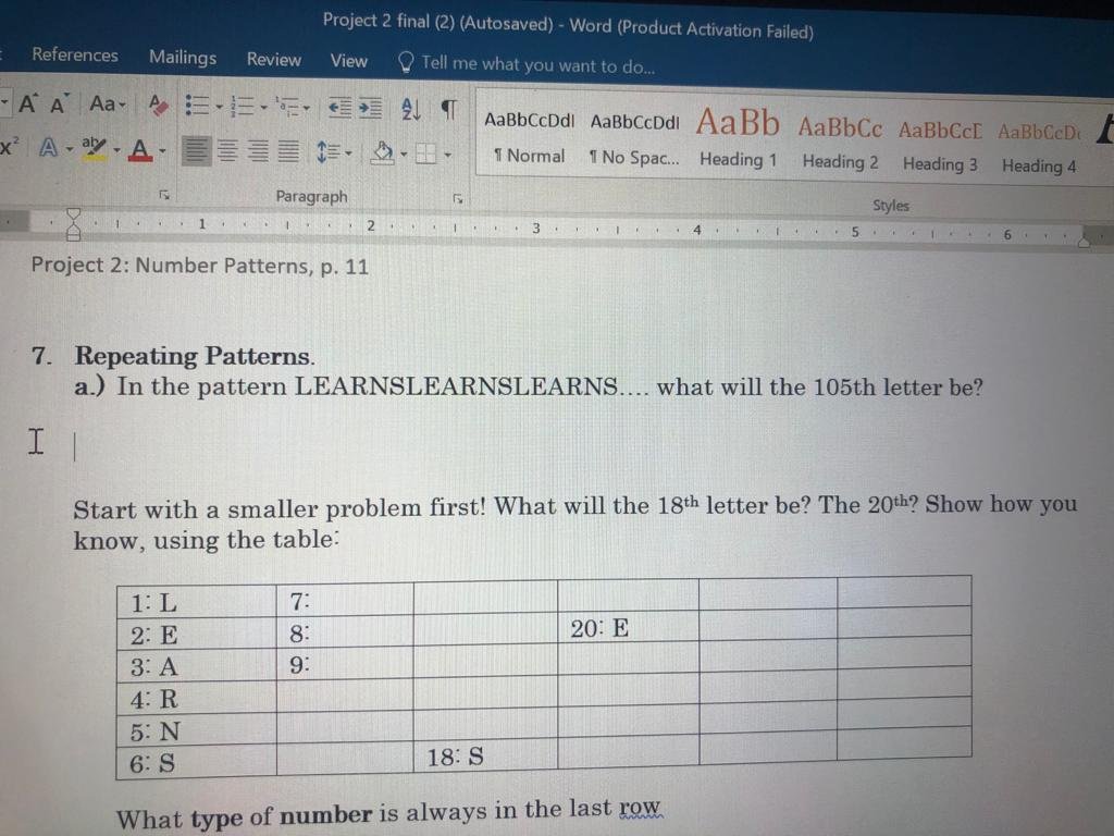 Solved Project 2 final (2) (Autosaved) - Word (Product | Chegg.com