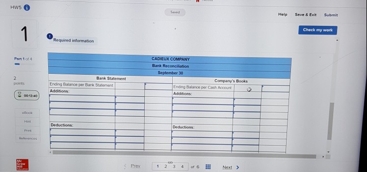 Solved Help Save&Exit Submit Check my work Required | Chegg.com