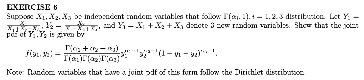 Solved EXERCISE 6Suppose x1,x2,x3 be independent random | Chegg.com Solved EXERCISE 6Suppose x1,x2,x3 be independent random | Chegg.com