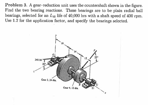 Solved Problem 3. A gear-reduction unit uses the | Chegg.com