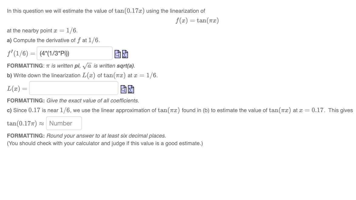 Solved In this question we will estimate the value of | Chegg.com