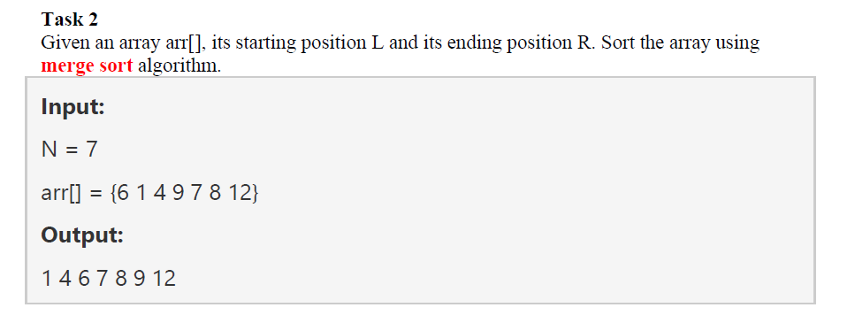 Solved Task 2 Given an array ant[], its starting position L | Chegg.com