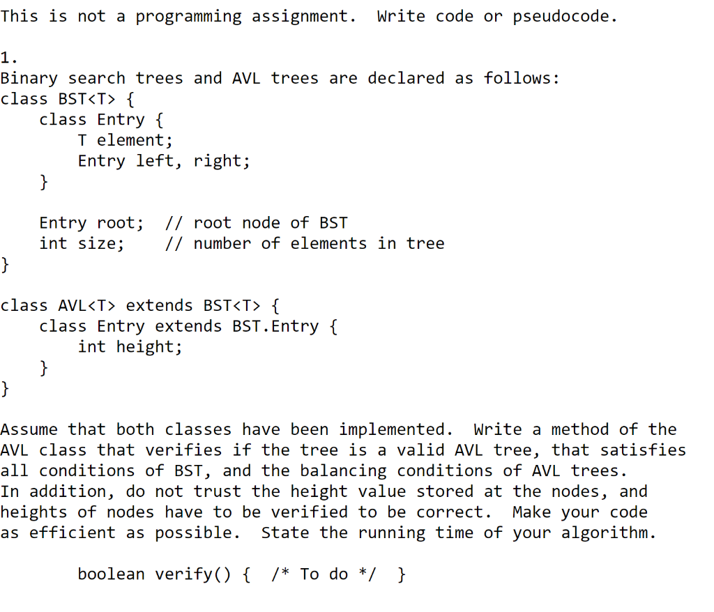 Solved This is not a programming assignment. Write code or | Chegg.com