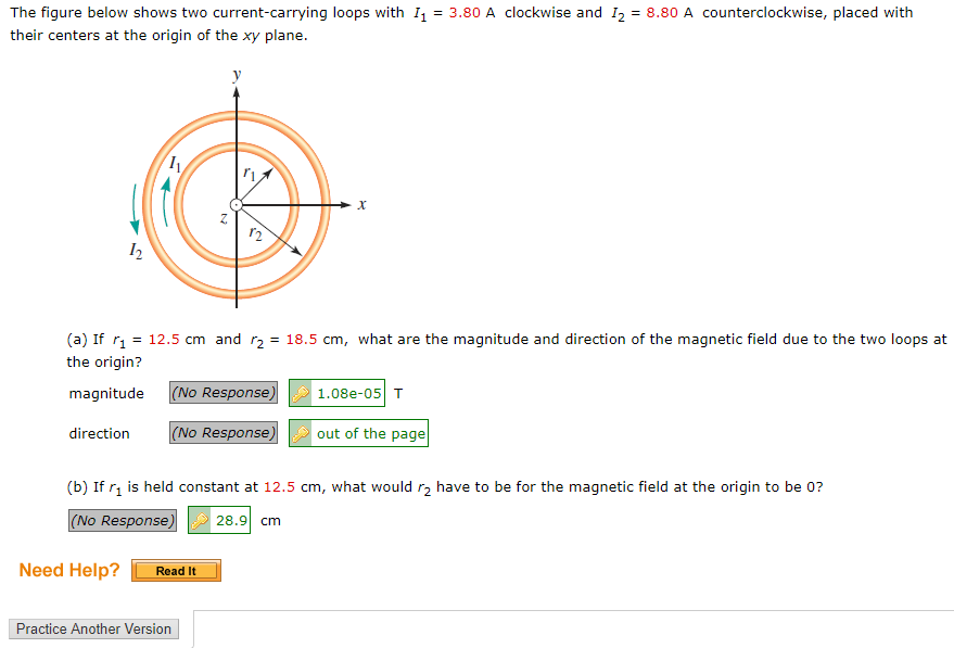 Solved The figure below shows two current-carrying loops | Chegg.com