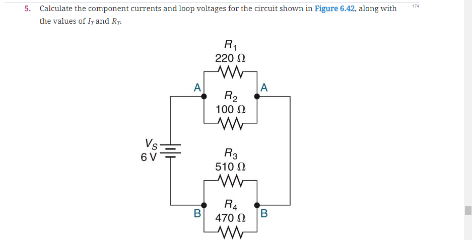 Solved 174 Calculate the component currents and loop | Chegg.com