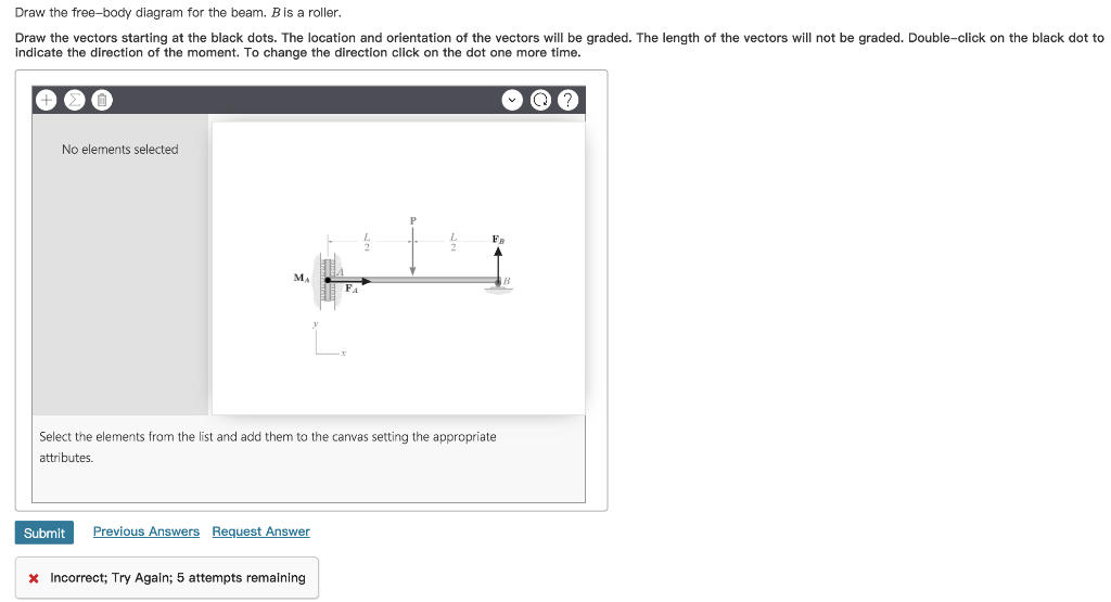 Draw The Free body Diagram For The Beam B Is A Chegg Draw The Free body Diagram For The Beam B Is A Chegg