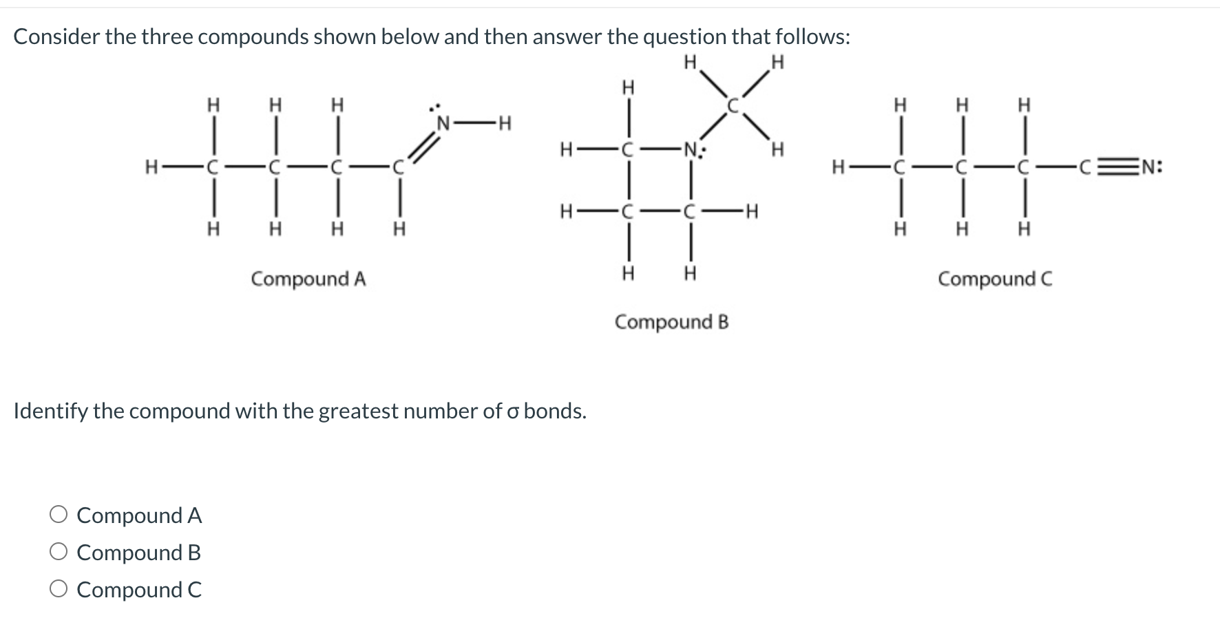 Solved Consider the three compounds shown below and then | Chegg.com