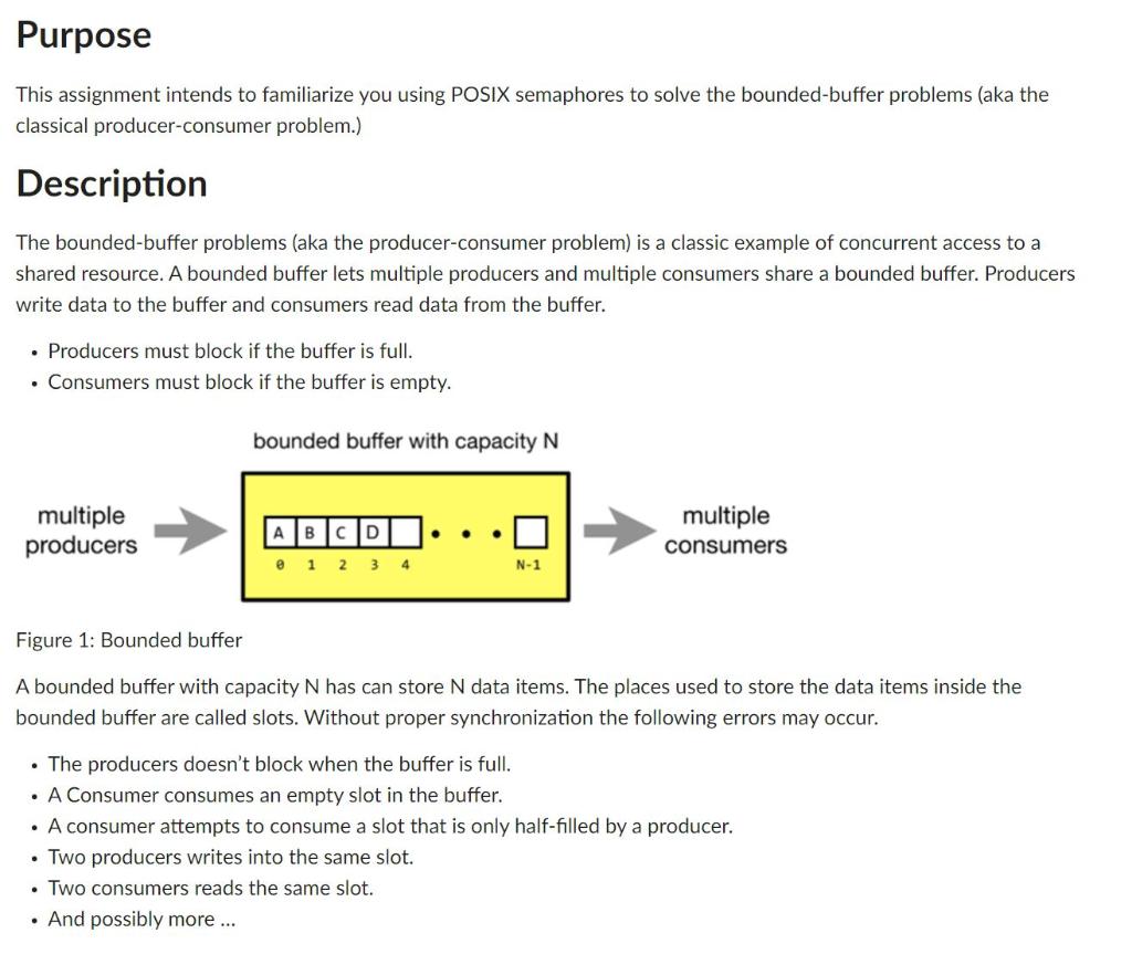 Solved Purpose This assignment intends to familiarize you | Chegg.com
