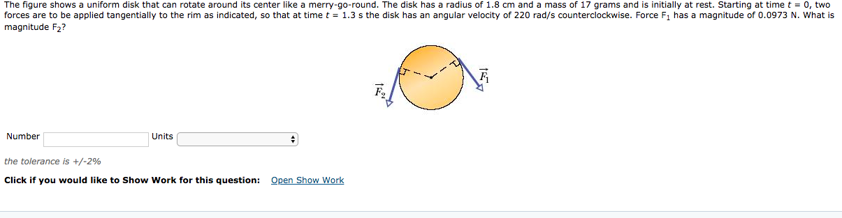 Solved The figure shows a uniform disk that can rotate | Chegg.com