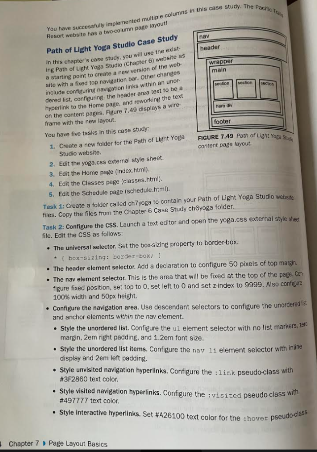 Solved Path of Light Yoga Studio Case Study (Chapter 7 | Chegg.com