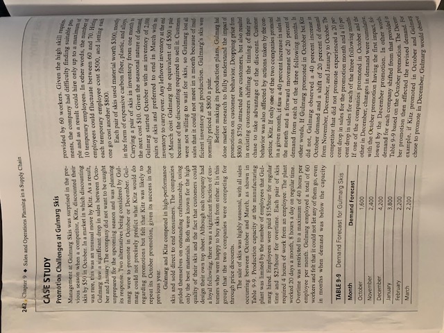 Solved 242, Chapter 9 Sales and Operations Planning in a | Chegg.com