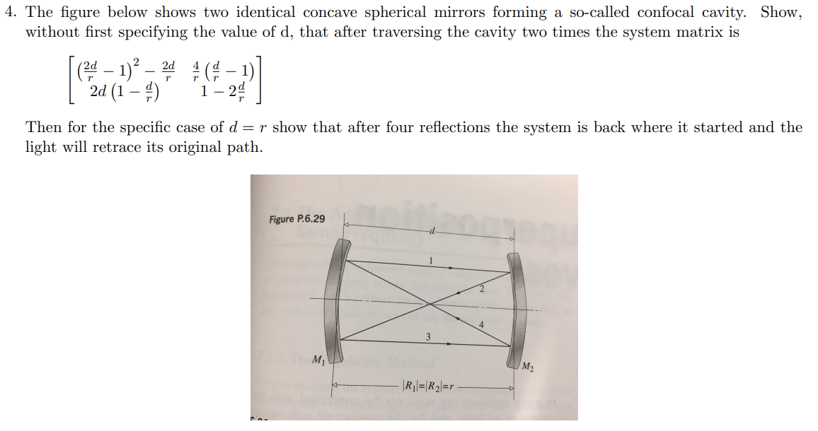 Solved 4. The figure below shows two identical concave | Chegg.com