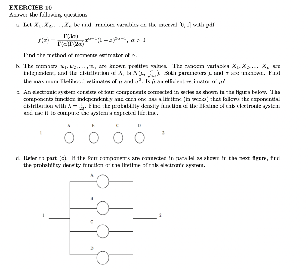 Solved EXERCISE 10 Answer the following questions: a. Let | Chegg.com