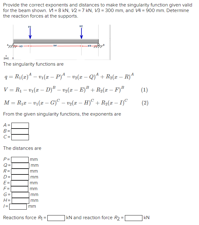 Solved Provide the correct exponents and distances to make | Chegg.com