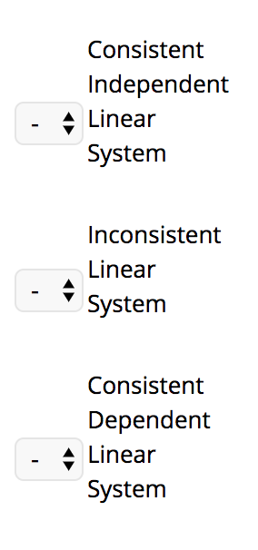 Solved Consistent Independent Linear System Inconsistent | Chegg.com