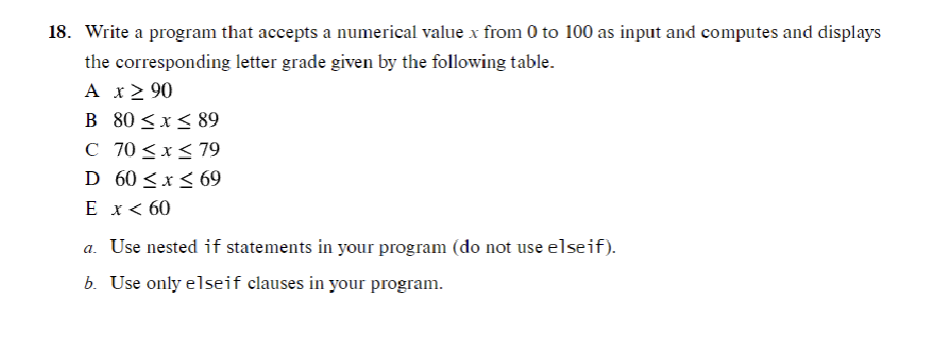 Solved 18. Write a program that accepts a numerical value x | Chegg.com Solved 18. Write a program that accepts a numerical value x | Chegg.com