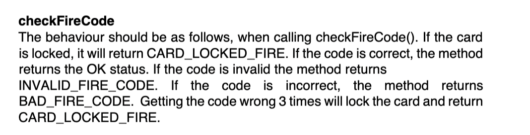 Solved ublic class Authenticator p private Card card; | Chegg.com