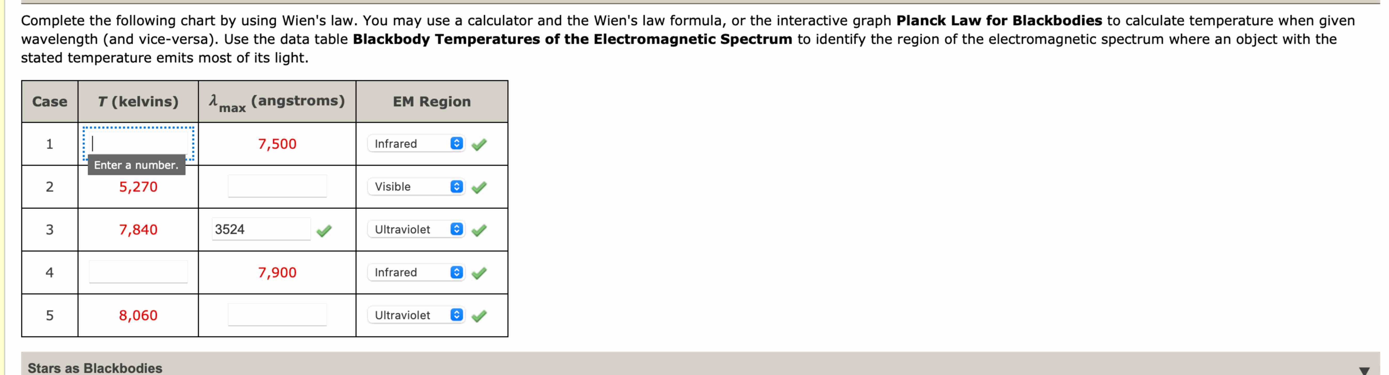 Solved stated temperature emits most of its | Chegg.com