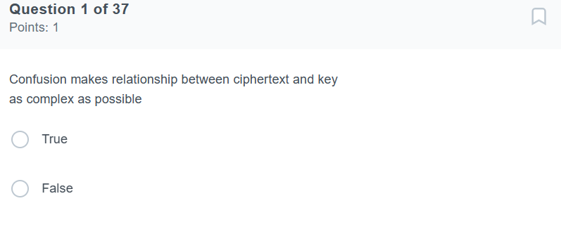 Solved Confusion makes relationship between ciphertext and | Chegg.com