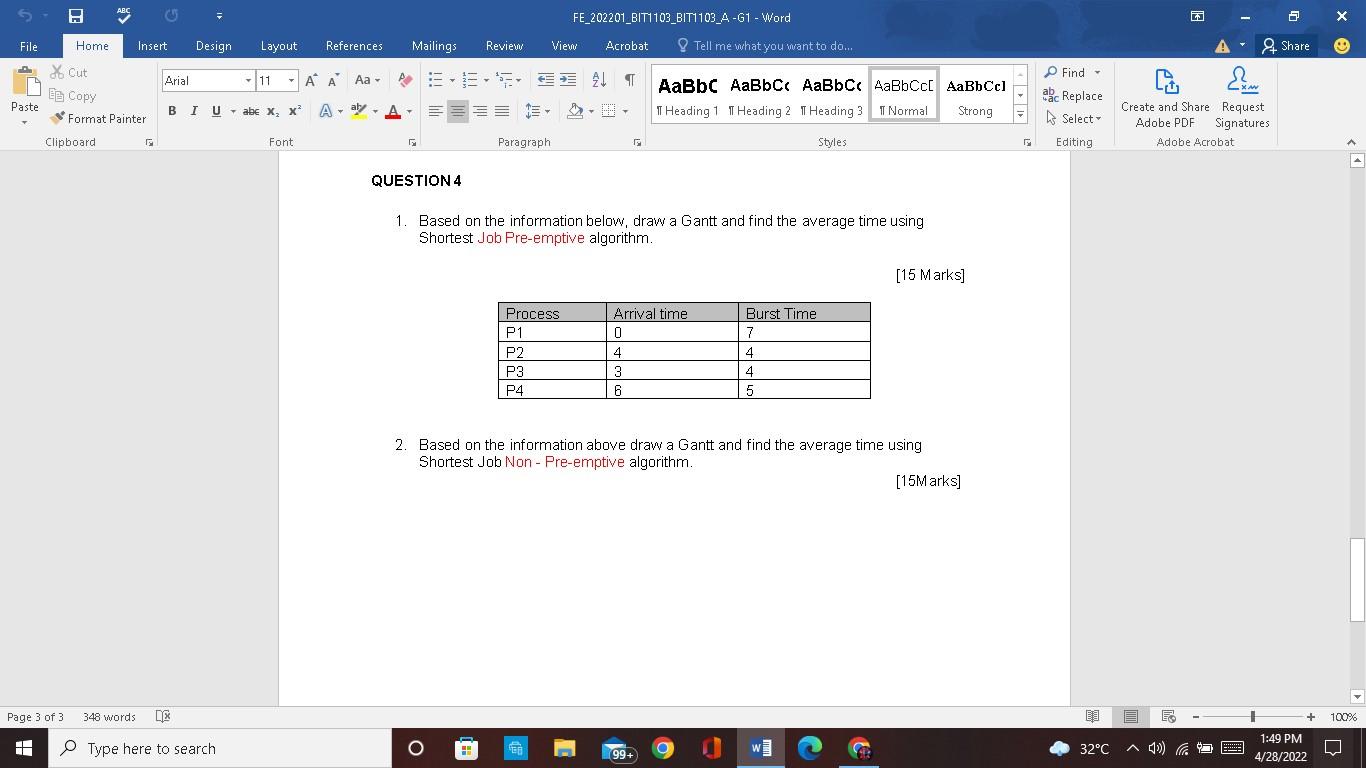 Solved ABC FE_202201_BIT1103_BIT1103_A-G1 - Word View | Chegg.com