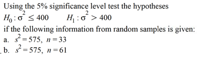 Solved Using the 5% significance level test the hypotheses | Chegg.com