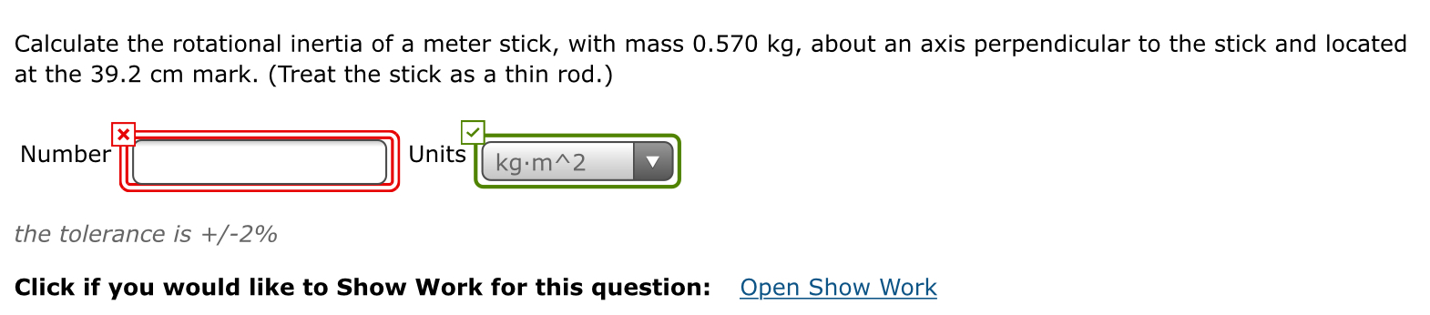 Solved Calculate the rotational inertia of a meter stick, | Chegg.com