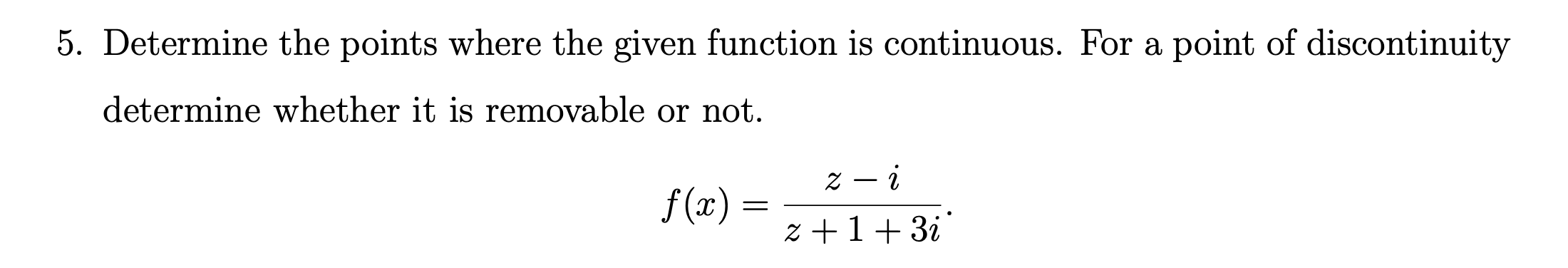 Solved Determine the points where the given function is | Chegg.com