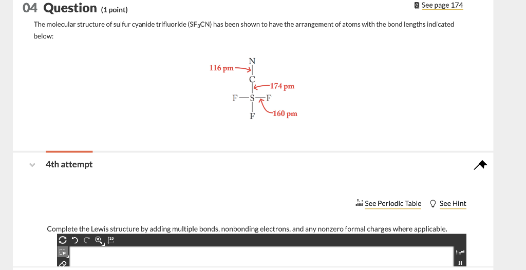 The Molecular Structure Of Sulfur Cyanide Trifluoride (SF3CN) Has Been ...