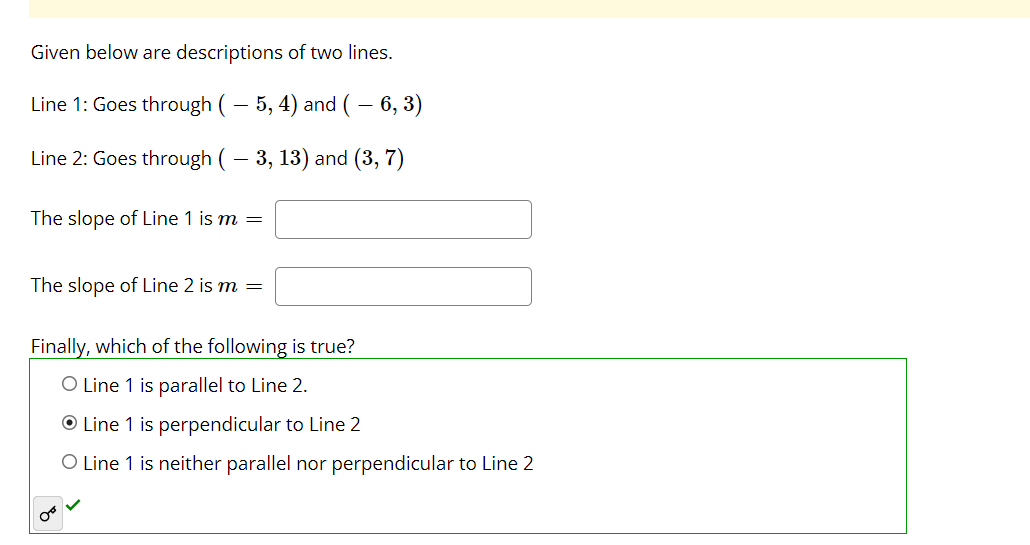 Solved Given below are descriptions of two lines. Line 1: | Chegg.com