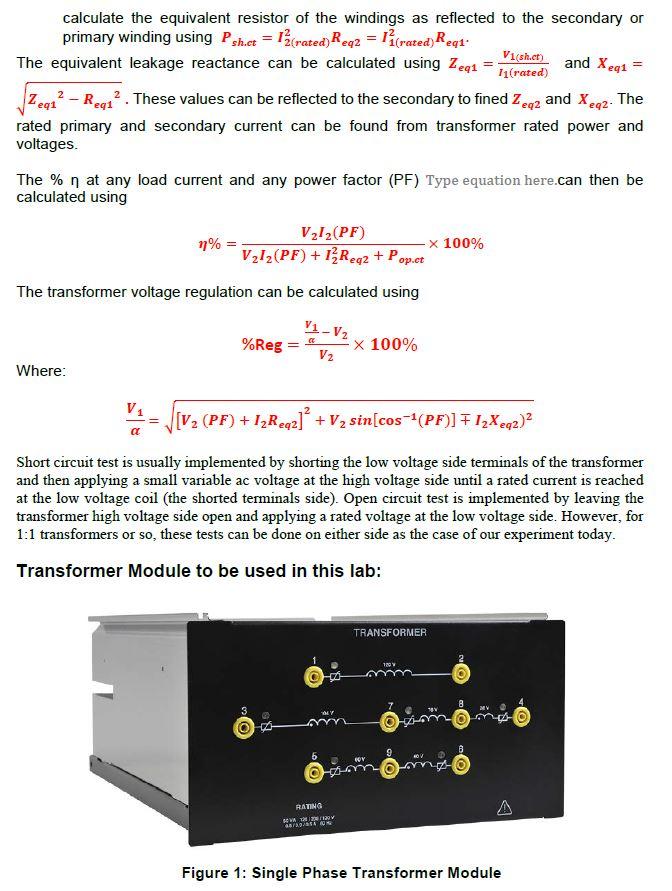 Solved THEORY: The % n (Percent Efficiency) of a transformer | Chegg.com