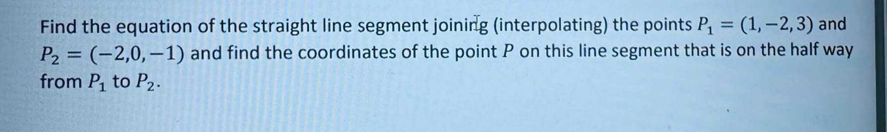 Solved Find the equation of the straight line segment | Chegg.com