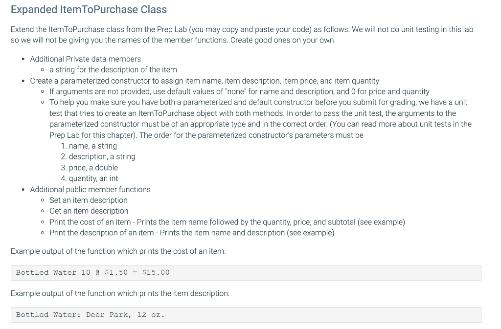 Solved Looking to get help with C++ codes for class | Chegg.com