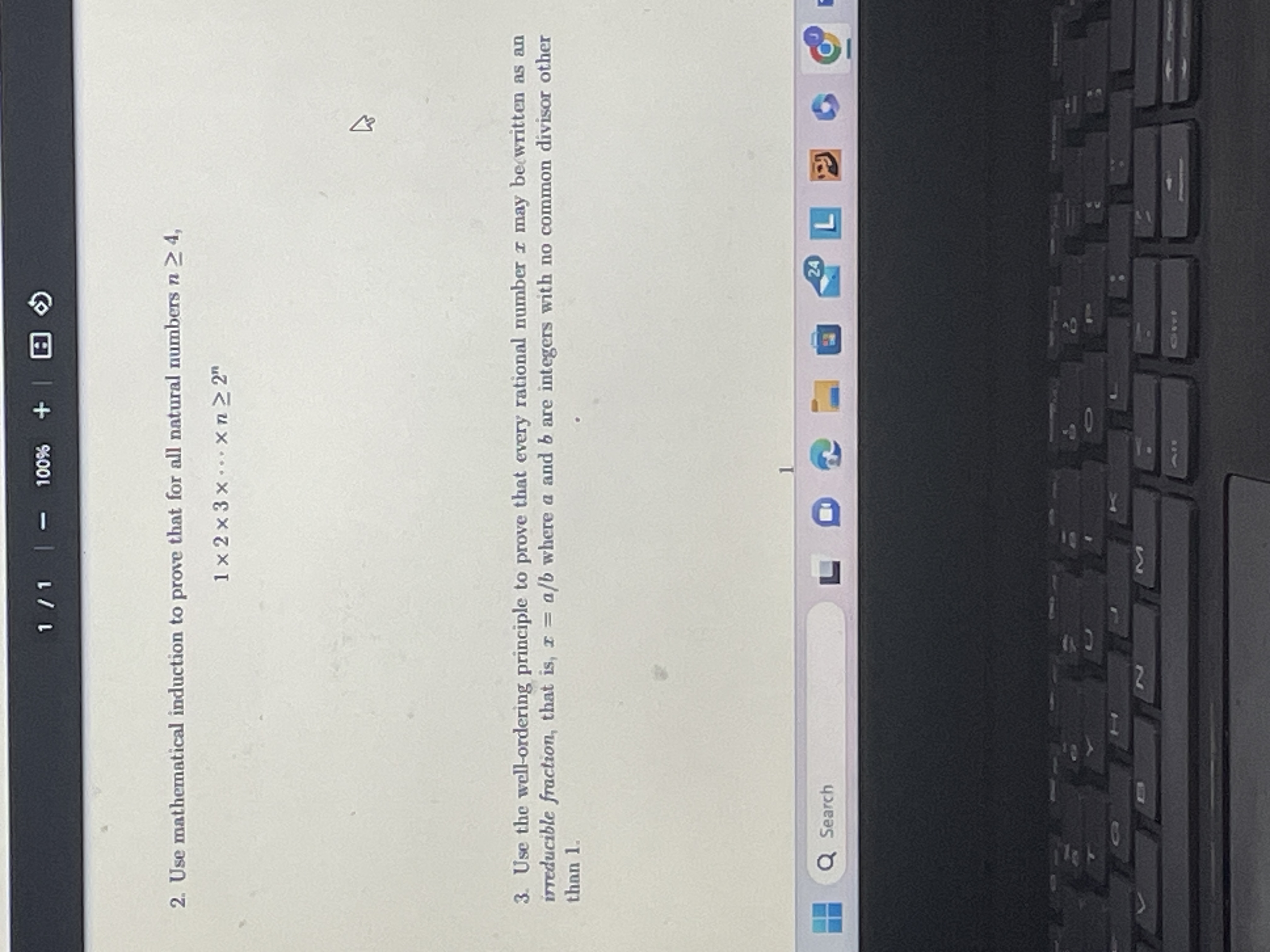 Solved 2. Use mathematical induction to prove that for all | Chegg.com
