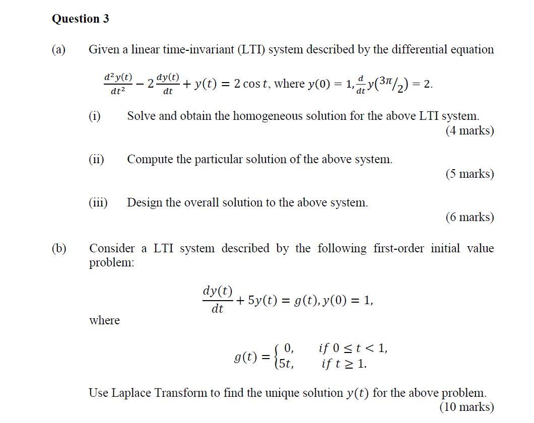 Solved Hi i need help with this linear systems & design | Chegg.com