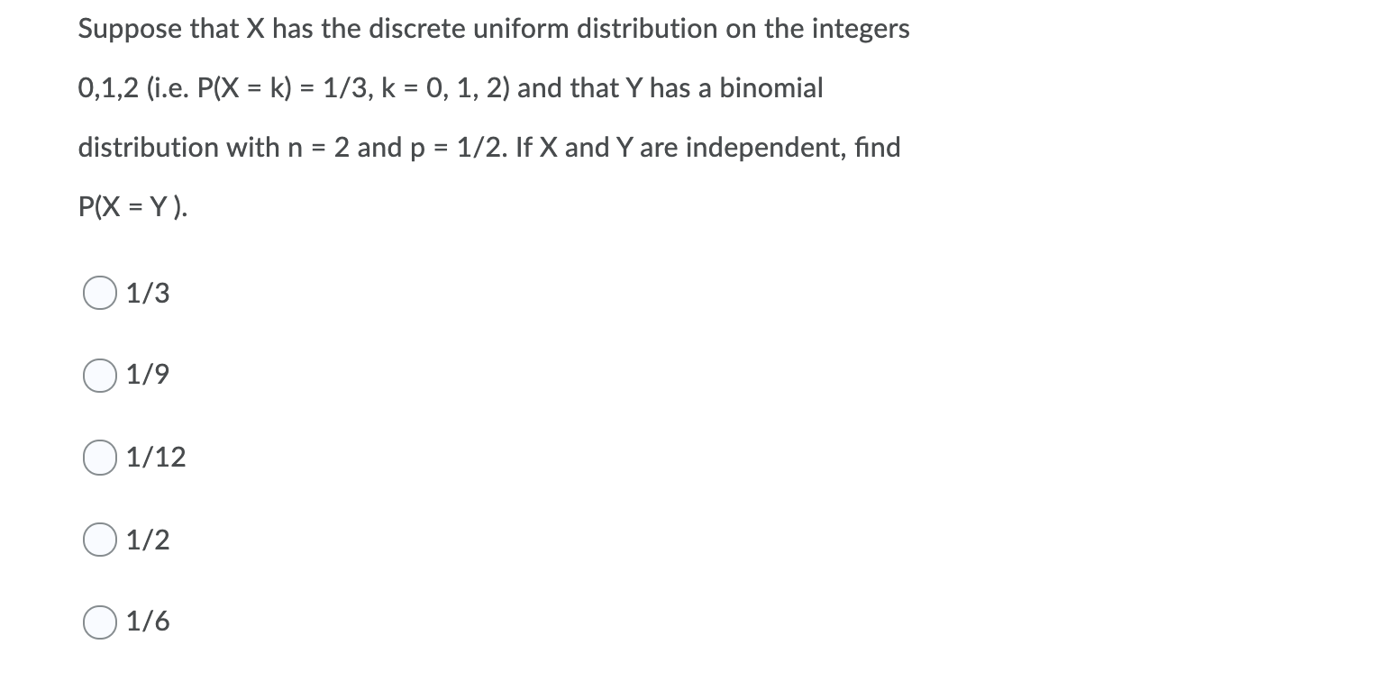 Solved Suppose that X has the discrete uniform distribution | Chegg.com