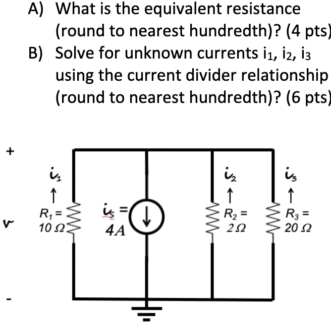 Solved A) What is the equivalent resistance (round to | Chegg.com