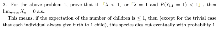 1 For Non Negative Integer Valued Iid 