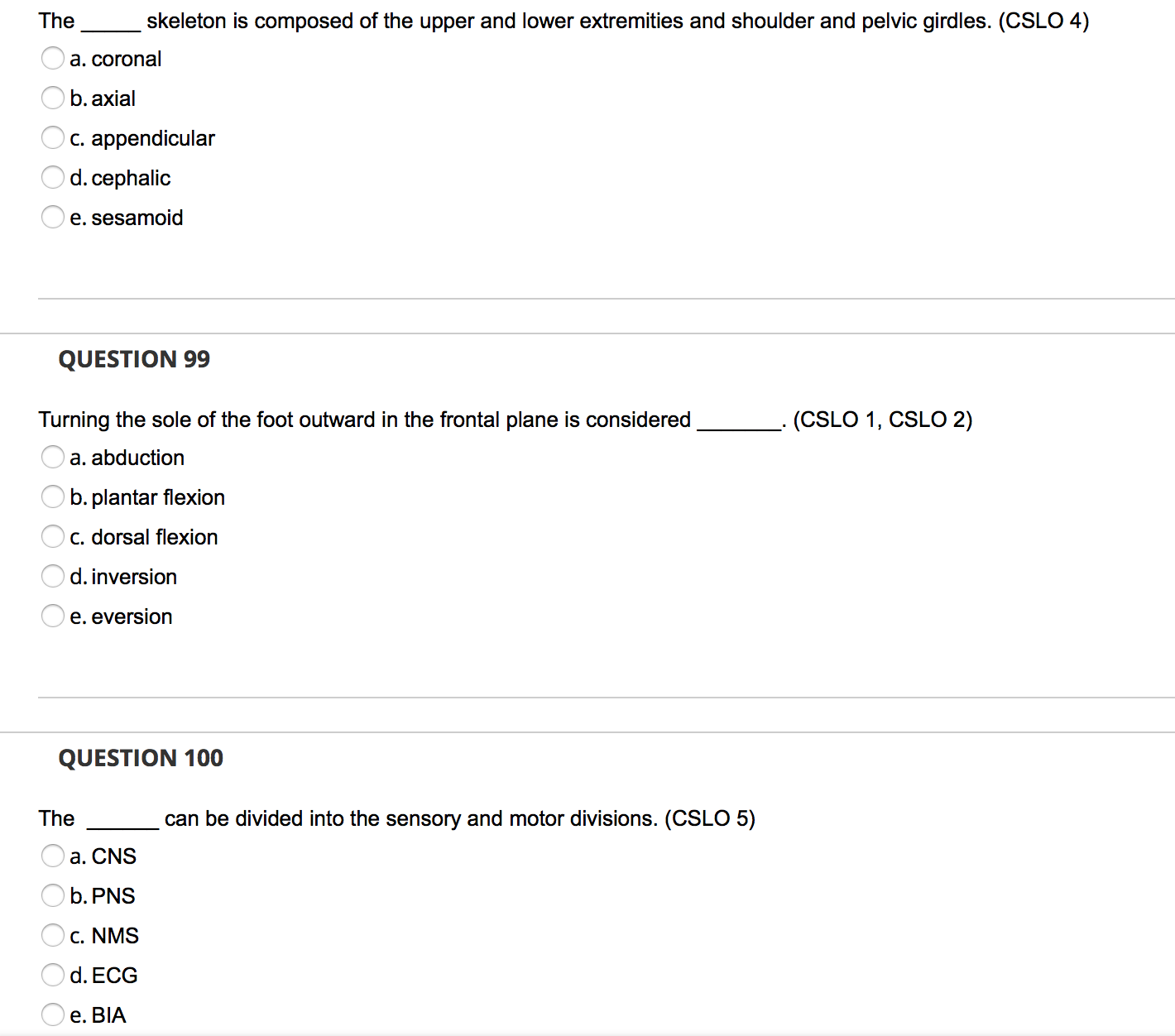 Solved The skeleton is composed of the upper and lower | Chegg.com