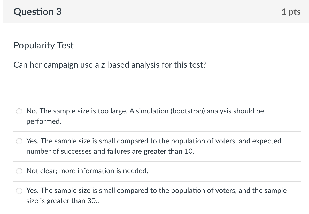 Popularity Test: A candidate, who is running for a | Chegg.com