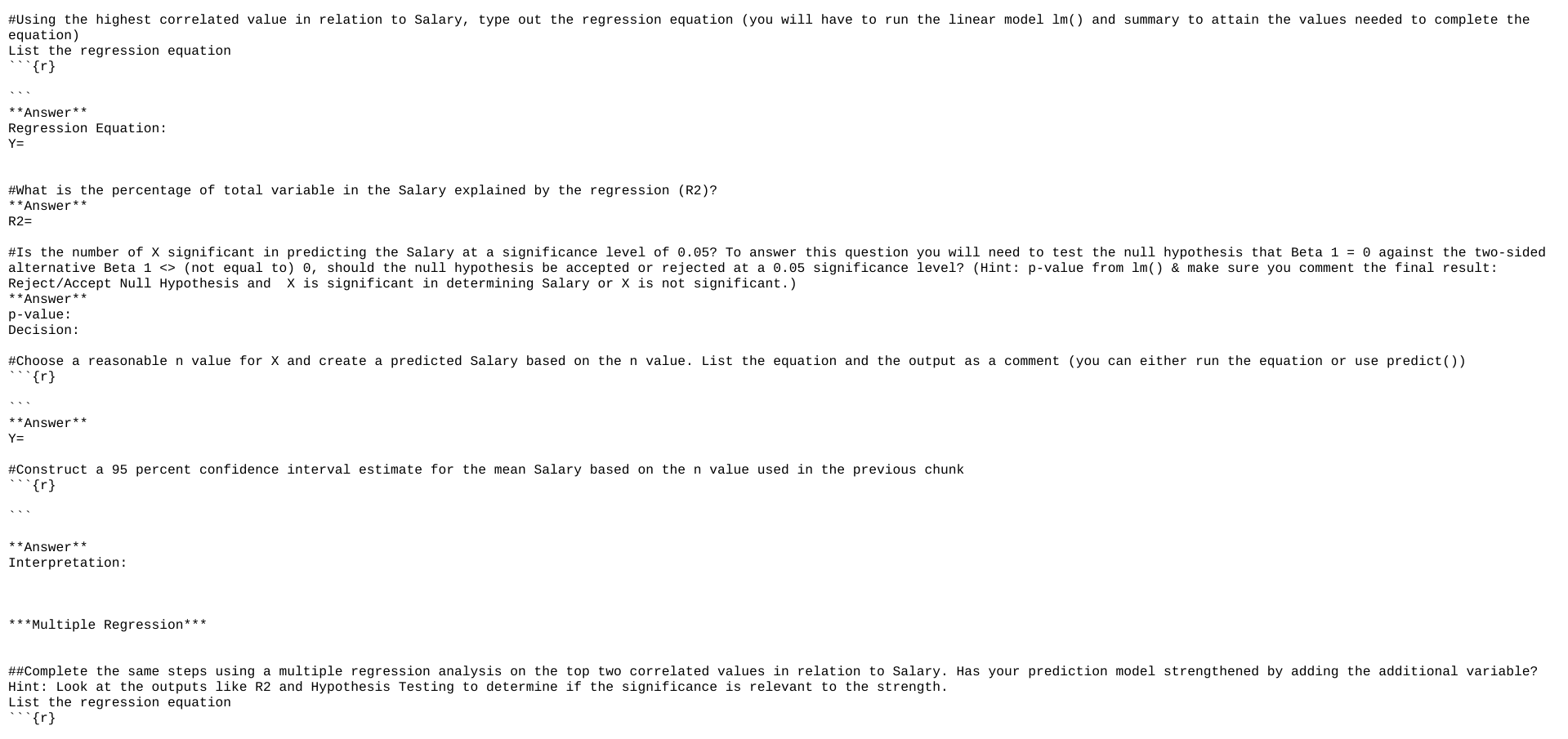 #Loading the dataset salary.csv #Display the first 15 | Chegg.com