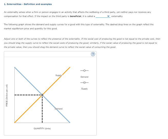 Solved 1. Externalities - Definition and examples An | Chegg.com