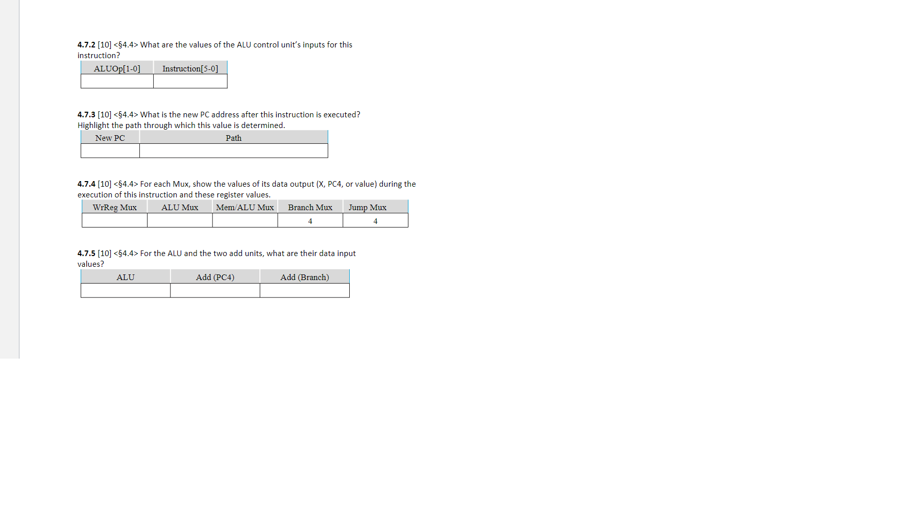 Solved 4.7 In this exercise we examine in detail how an | Chegg.com