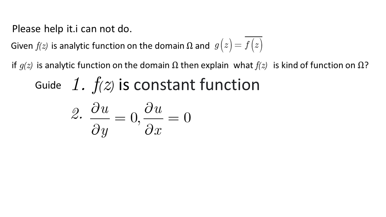 Solved Please help it.i can not do.Given f(z) ﻿is analytic | Chegg.com