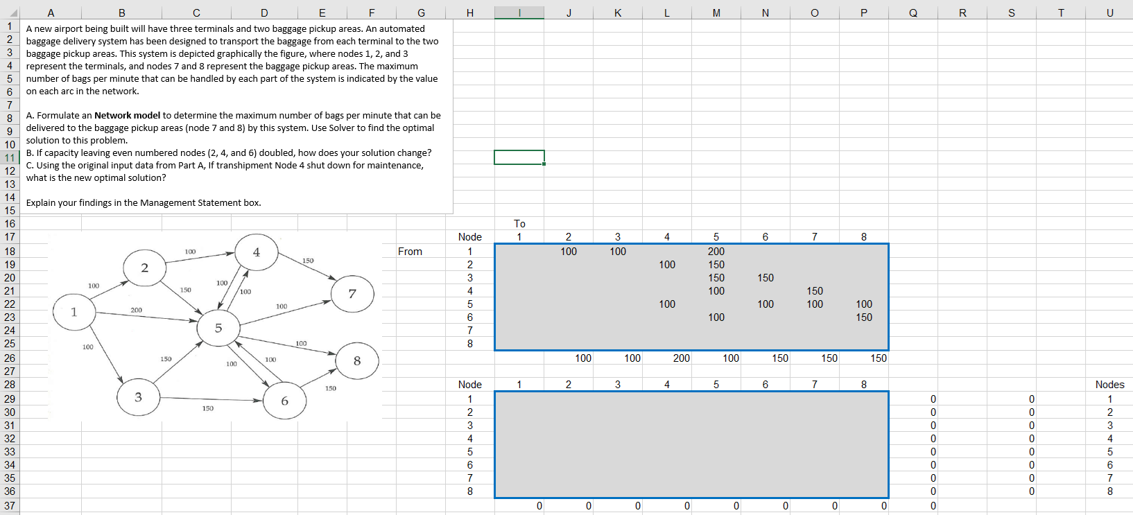 Solved Solve this question in EXCEL SOLVER with screenshots | Chegg.com