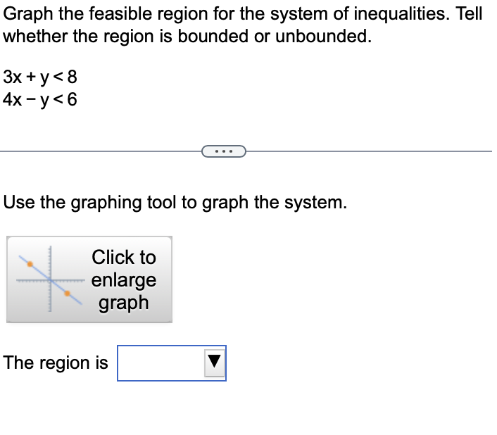 Solved Graph the feasible region for the system of | Chegg.com